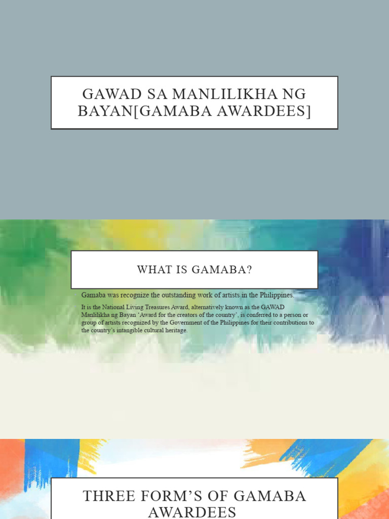 Gamaba Awardees | PDF | Philippines