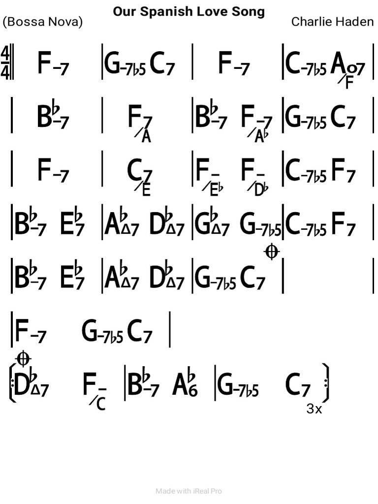 Our Spanish Love Song | PDF