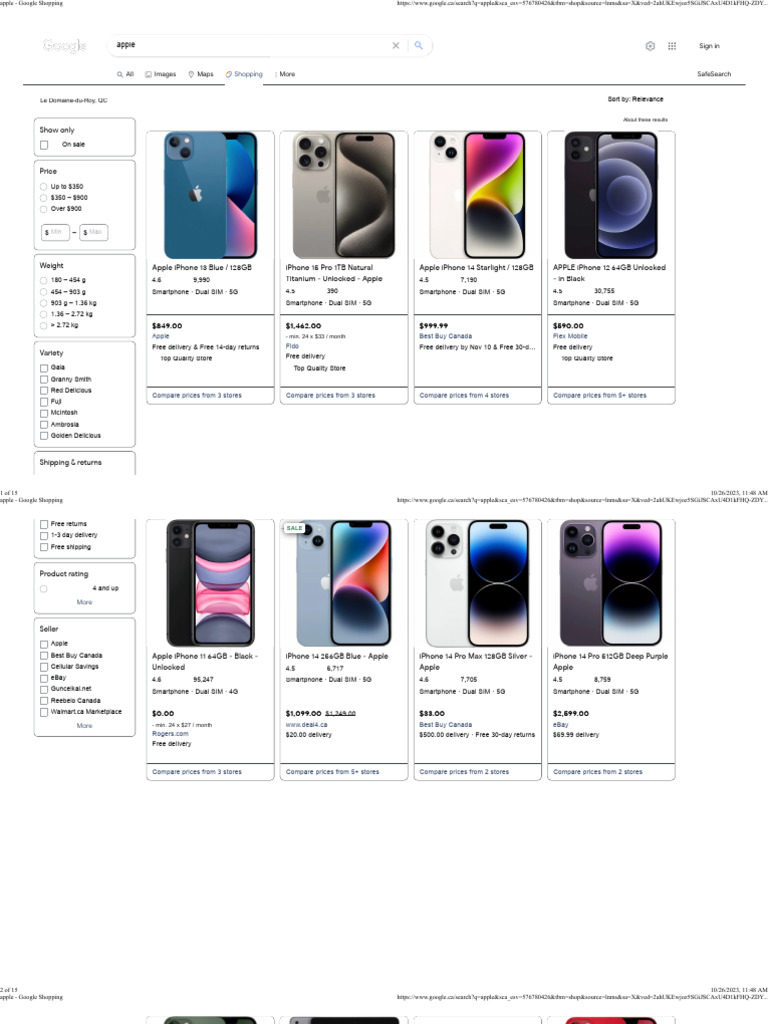 Apple - Google Shopping | PDF | Apple Inc. | I Phone