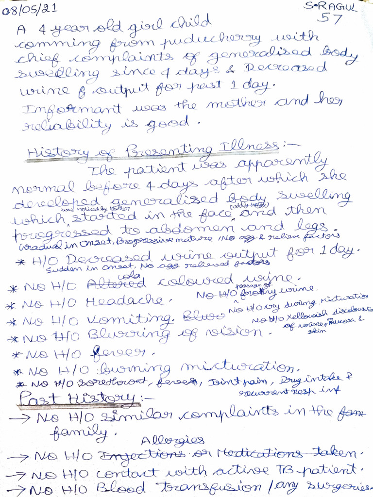Pediatrics Case 5 Acute Nephrotic Syndrome Without Comp | PDF | Science ...