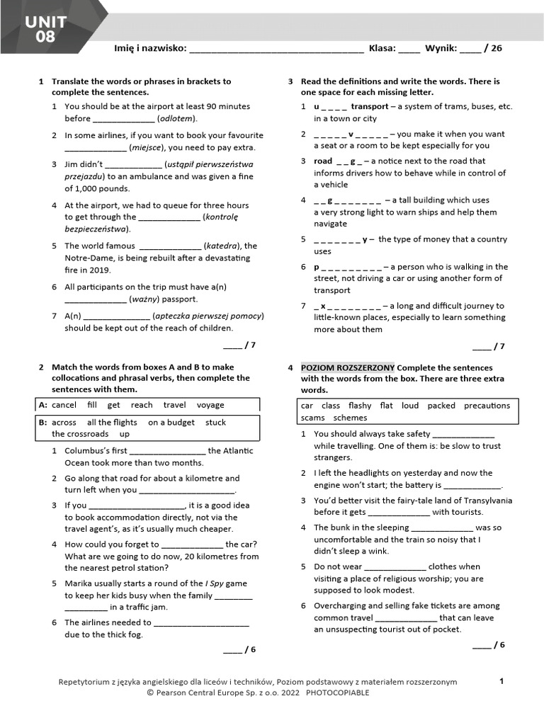 RepetMat U08 Kartk Slow Podst Rozsz B | PDF