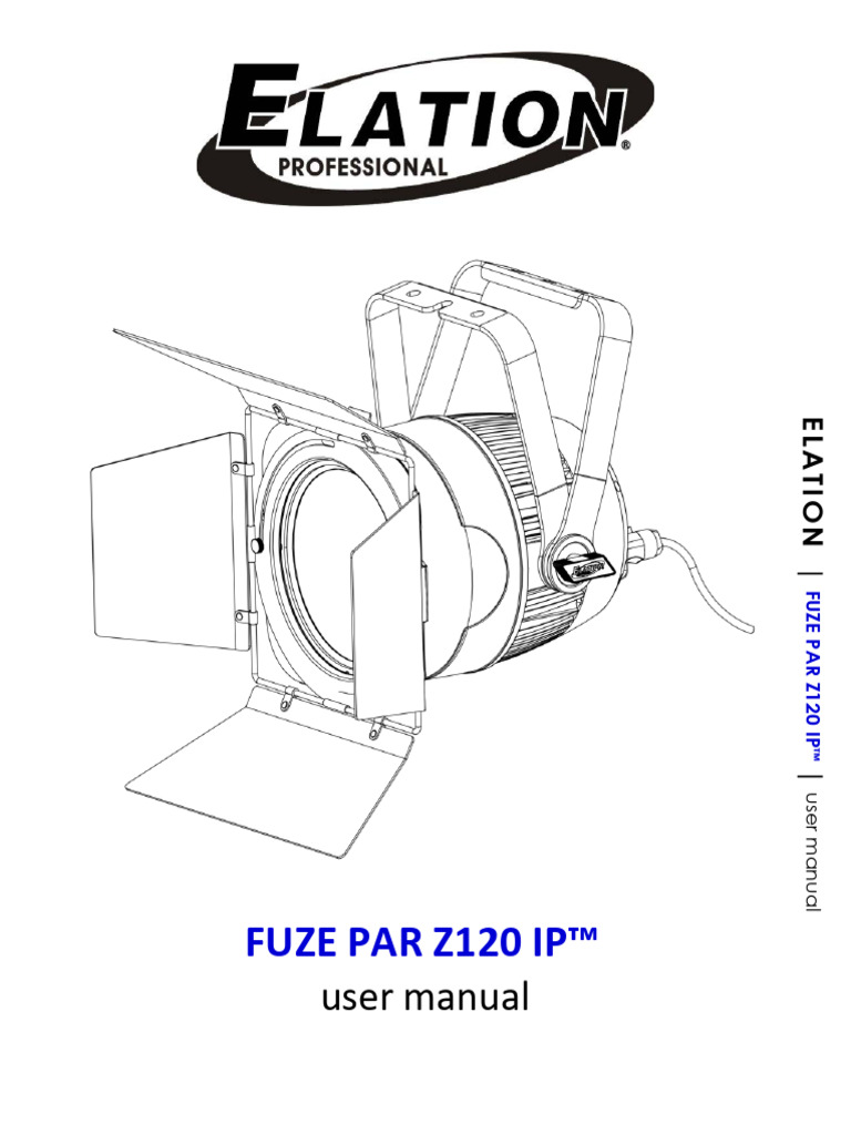 Elation Fuze Par z120 Ip - User Manual | PDF