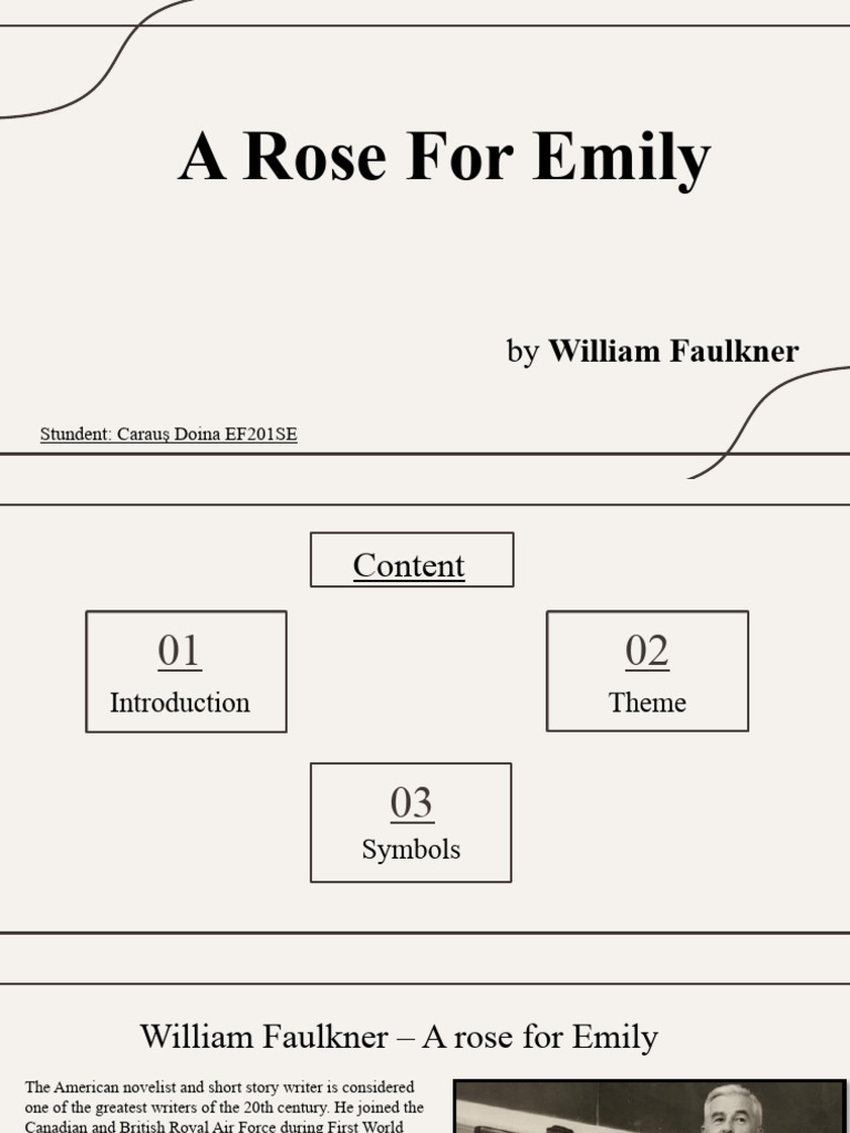 A Rose For Emily Theme and Symbols | PDF | Classics