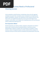 Cleaning Company Profile Overview | PDF