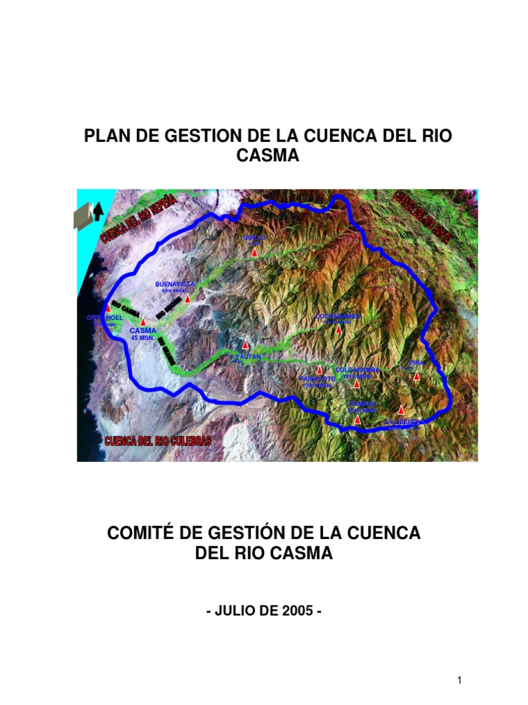 Plan de Gestion de La Cuenca de Casma | PDF | Sustentabilidad | Desarrollo sostenible