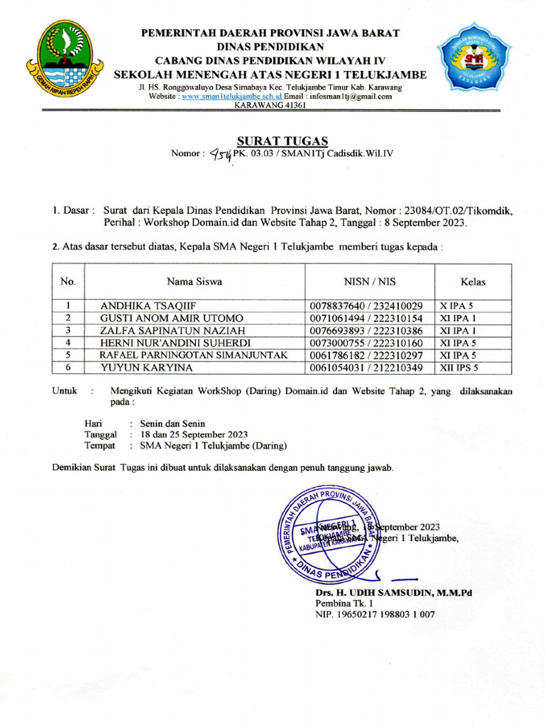 Dispen Siswa | PDF