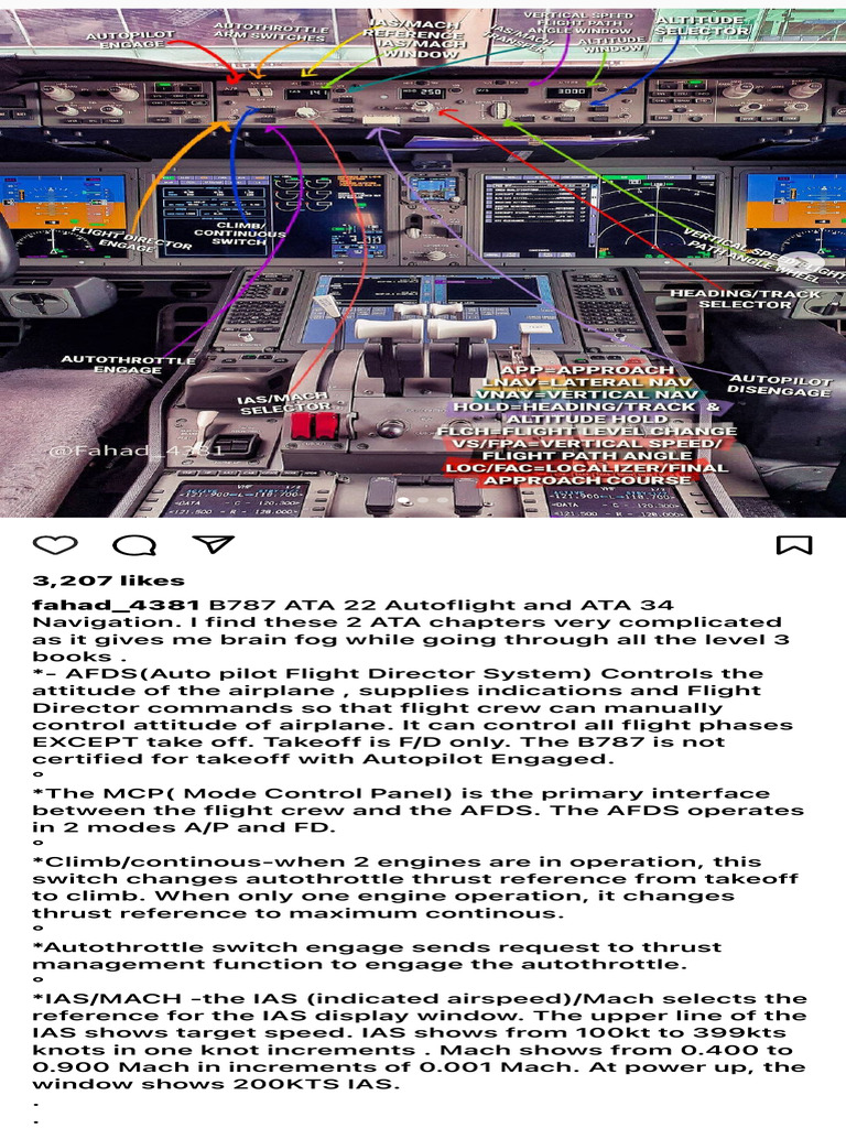 B787 ATA 22 Autoflight and ATA 34 Navigation. I Find These 2 ATA ...