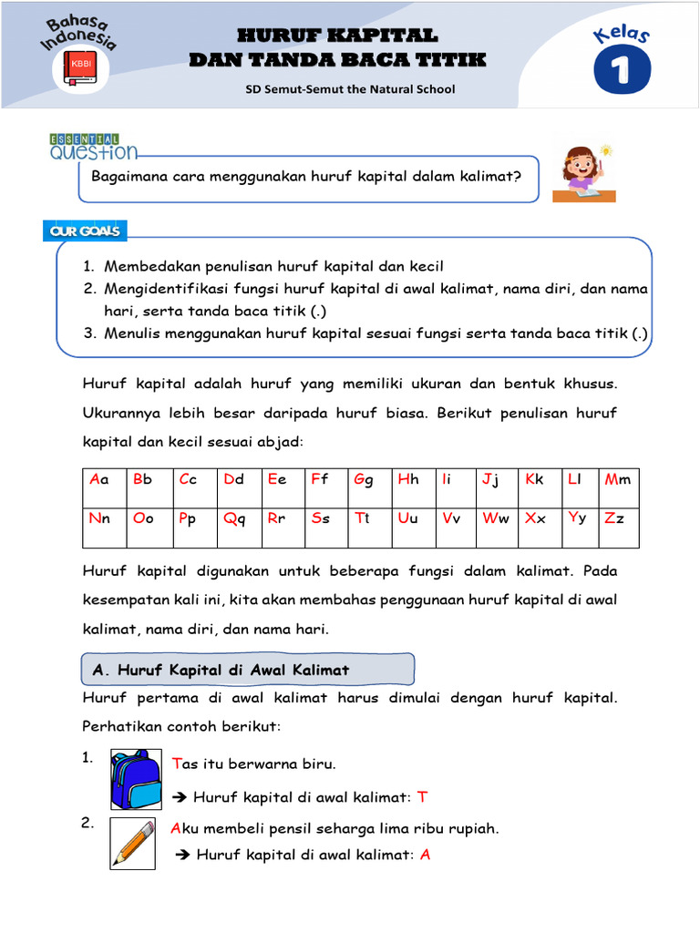 Huruf Kapital Dan Tanda Titik | PDF