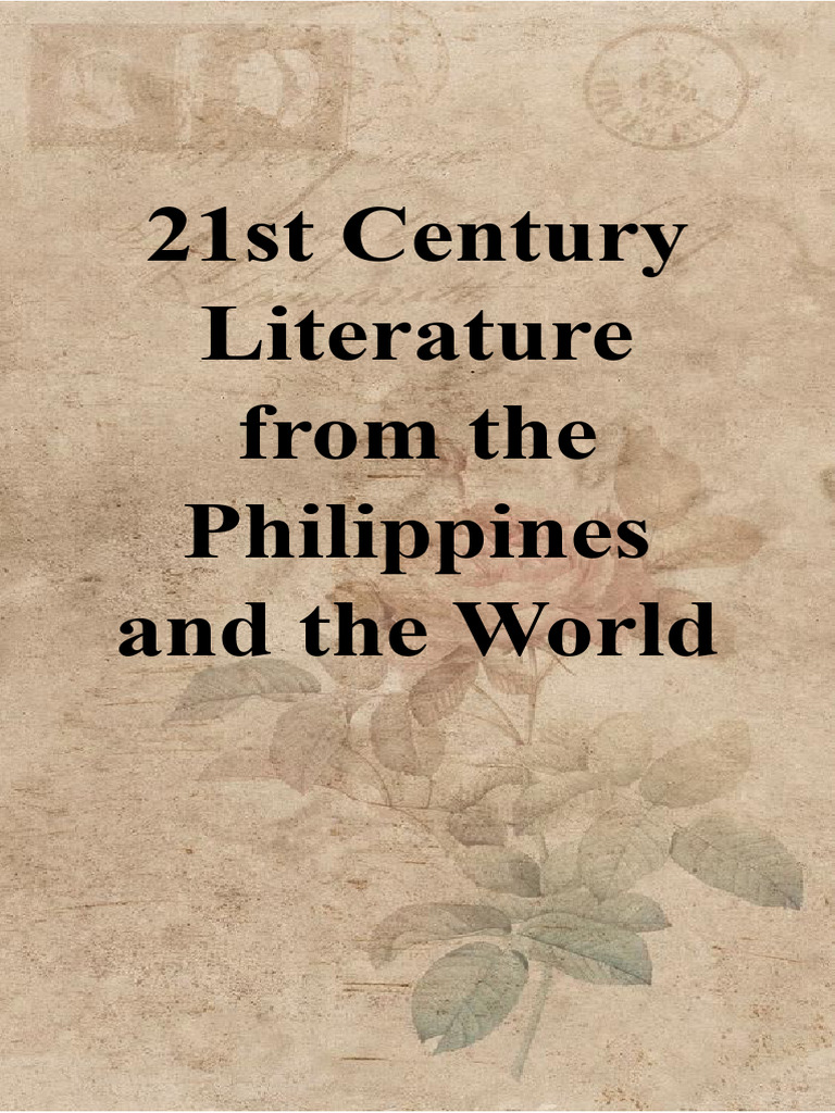 21st Century Literature From The Philippines and The World | Download ...