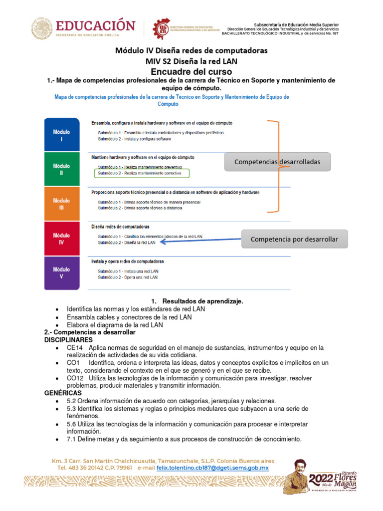 4 Encuadre - MIVS2 Diseña La Red LAN | PDF | Informática