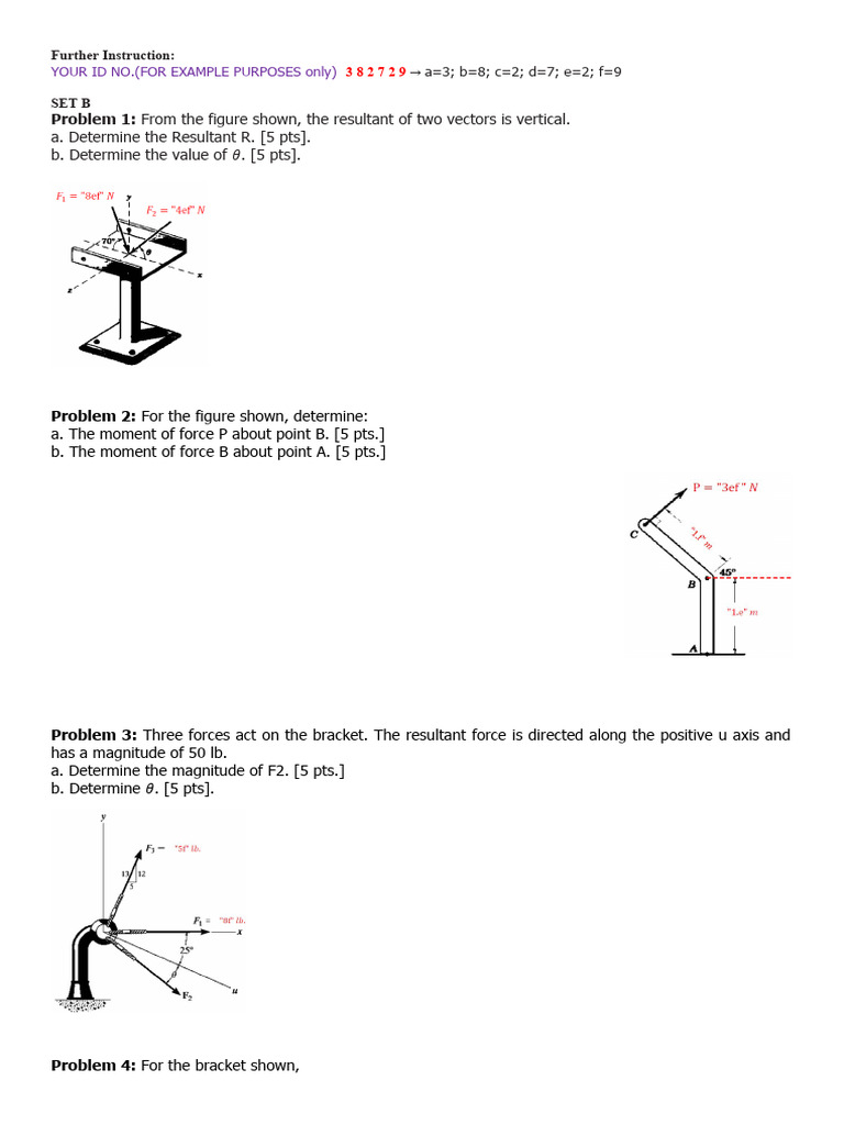 For Finals Practice Problems | PDF | Force | Beam (Structure)