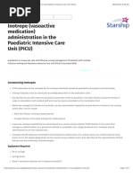 Cardene Infusion Protocol Guidelines | PDF