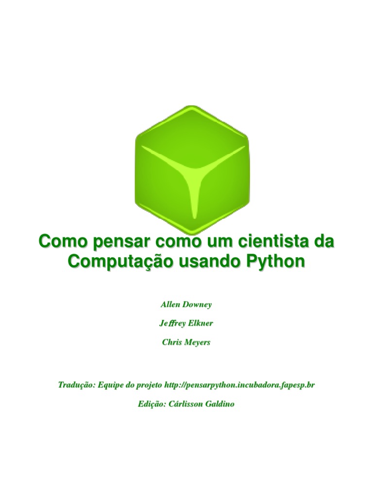 Como Pensar Como Um Cientista Da Computação - Usando Python | Download ...