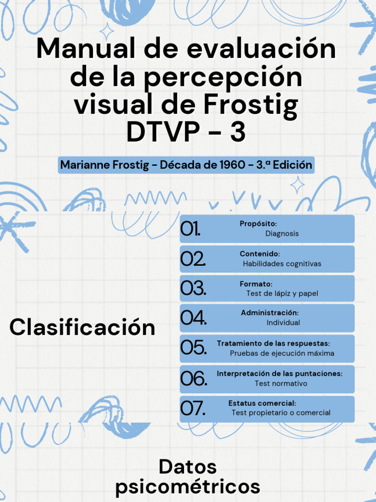 Manual del DTVP-3 de Frostig | PDF | Validez (Estadísticas) | Percepción