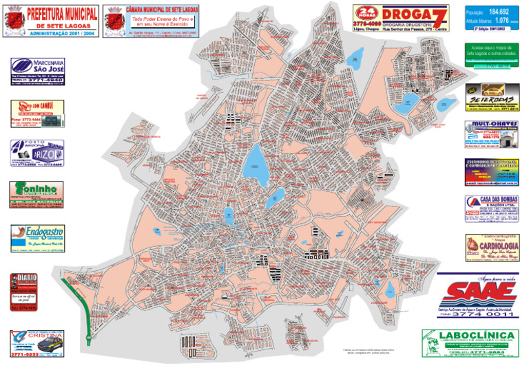 Mapa Sete Lagoas | PDF
