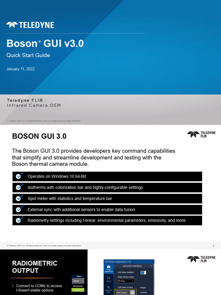 Boson GUI 3.0 Quick Start Guide | PDF | Computing | Imaging