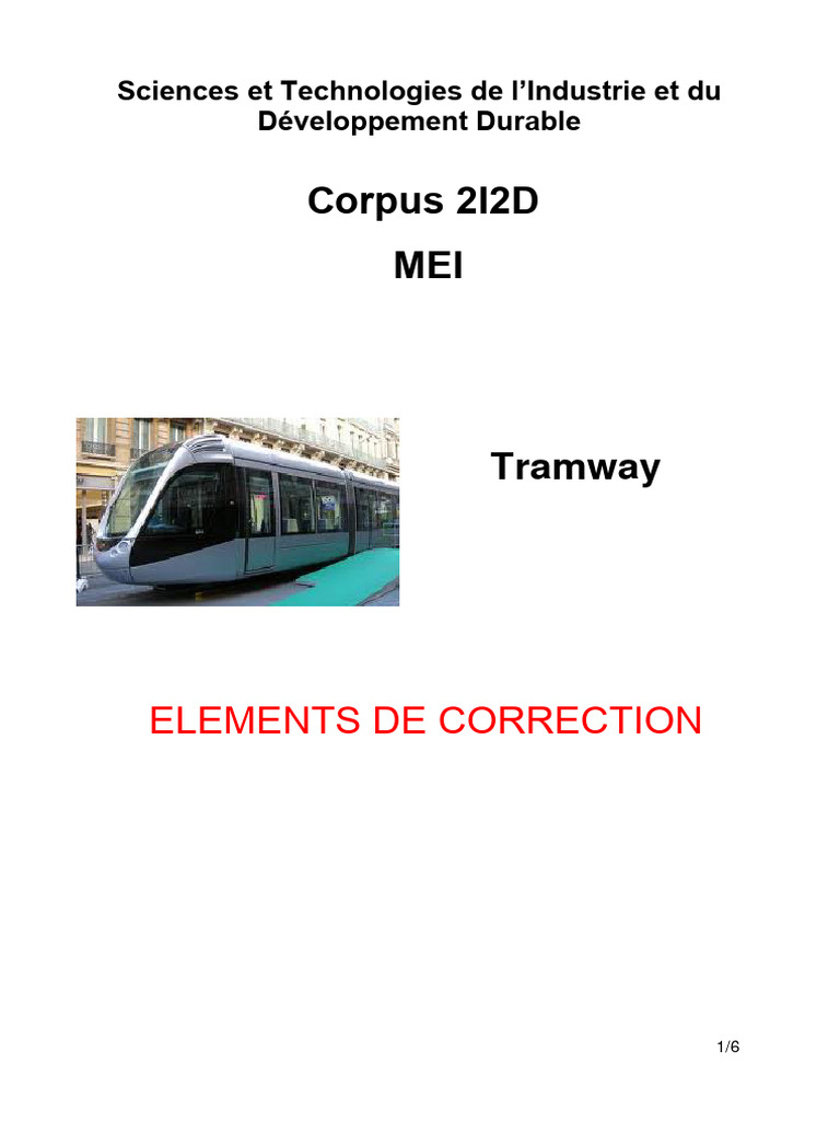 Td02 Tramway Correction | PDF