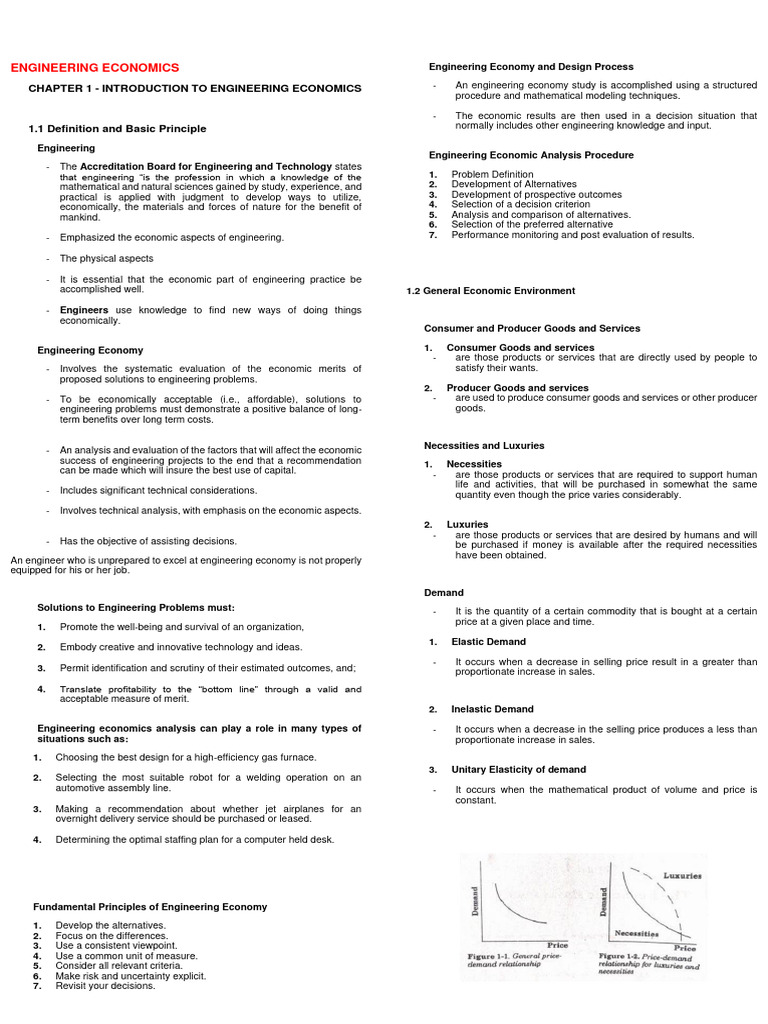 Introduction to Engineering Economics | PDF | Depreciation | Interest