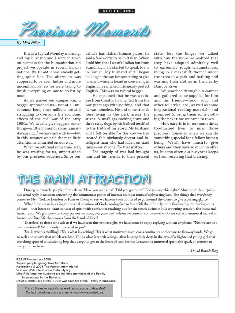 Precious Moments | PDF