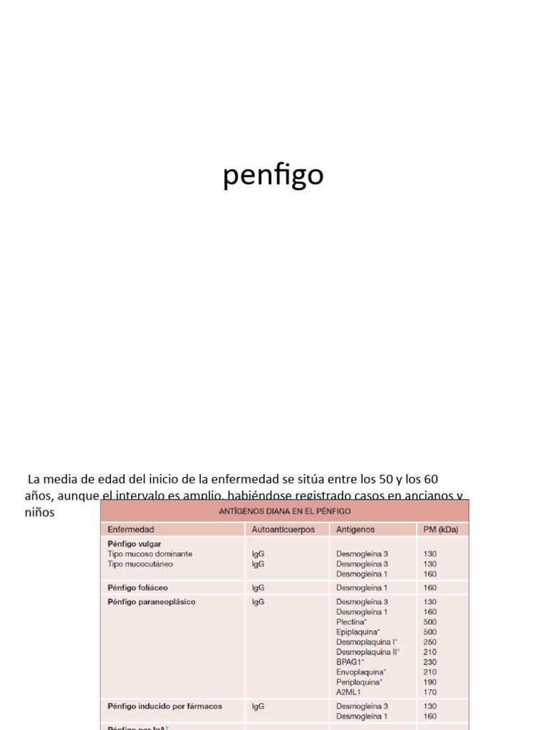 Pénfigo | PDF | Especialidades Medicas | Dermatología