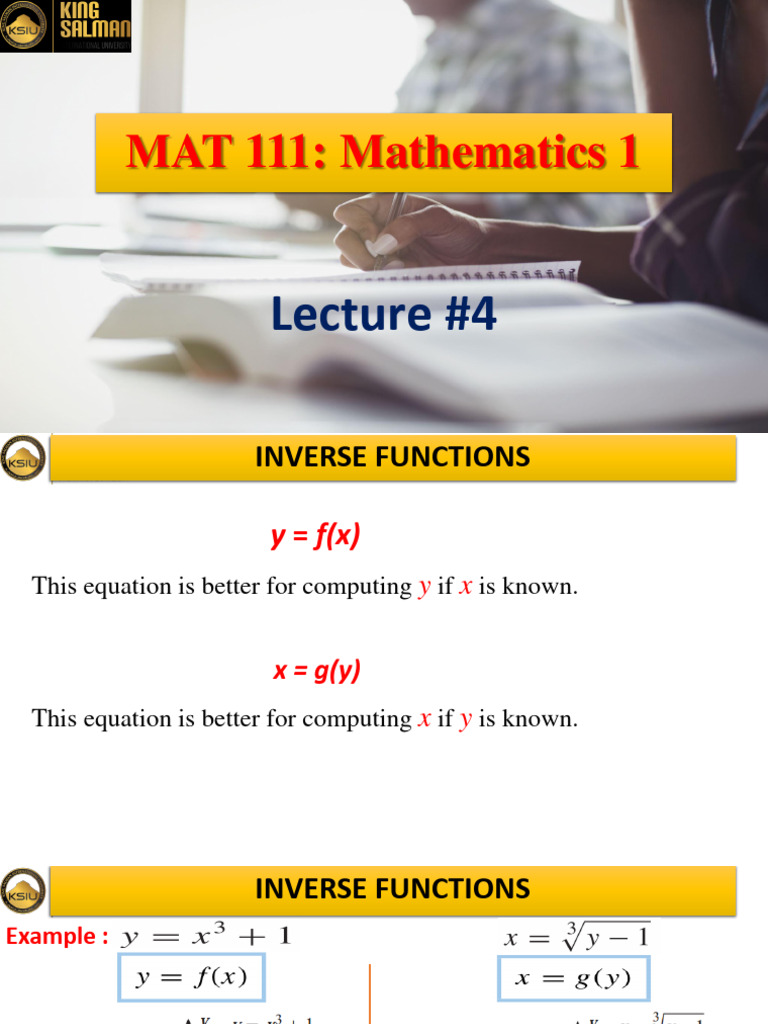 Lecture 4 Pdf Function Mathematics Variable Mathematics