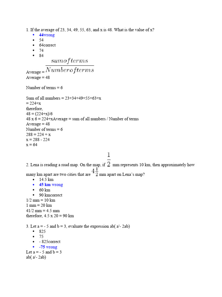 Emsat Math | PDF | Logarithm | Equations
