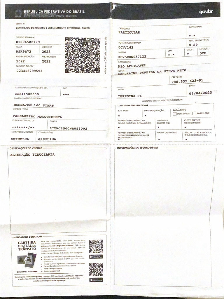 Documento Moto - 160 Start | PDF