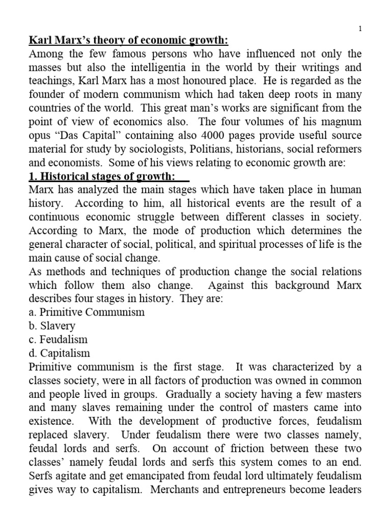 Karl Marx | PDF | Capitalism | Exploitation Of Labour