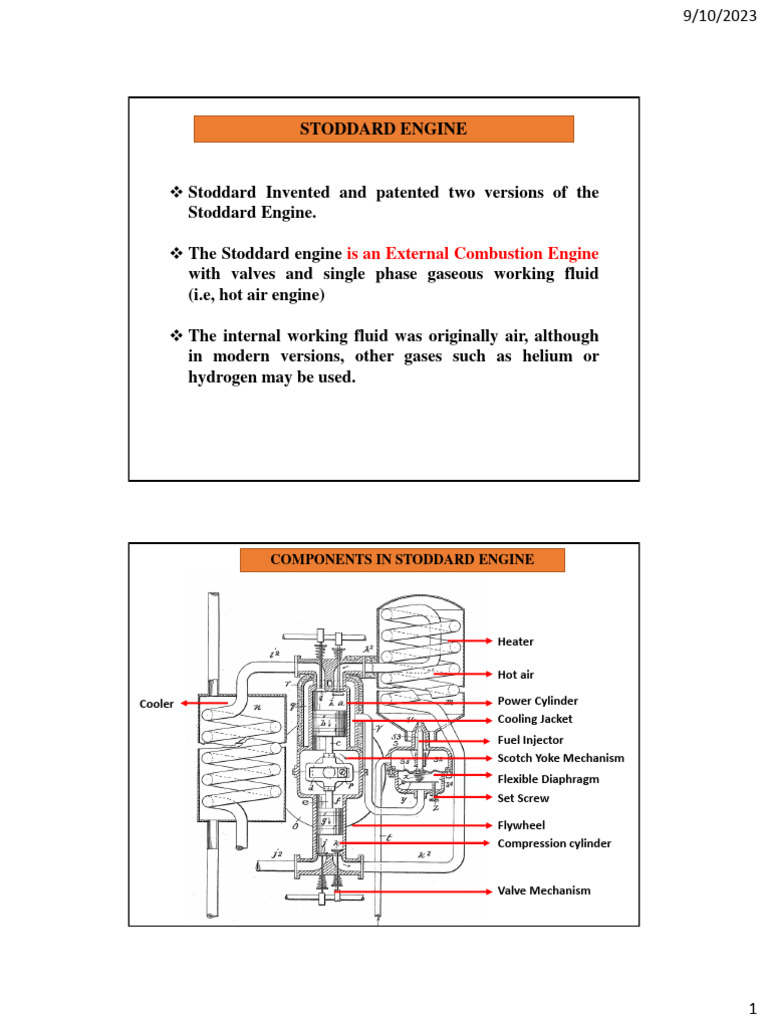 1.4 Stoddard Cycle | PDF | Internal Combustion Engine | Thermal Expansion