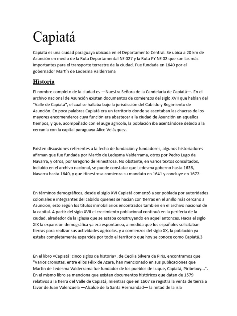 Capiatá | PDF