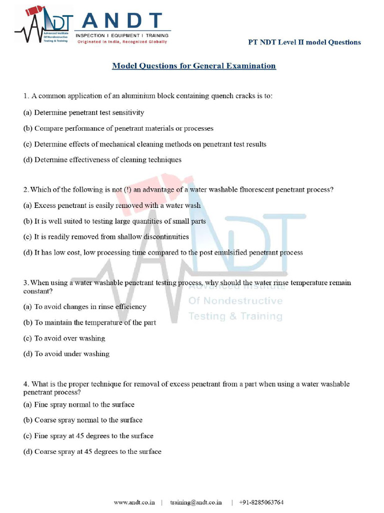 PT Exam Questions and Answers | PDF