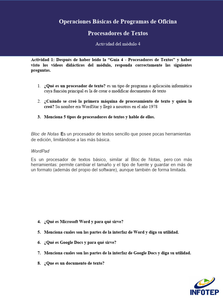 Actividad - Módulo 4 | PDF