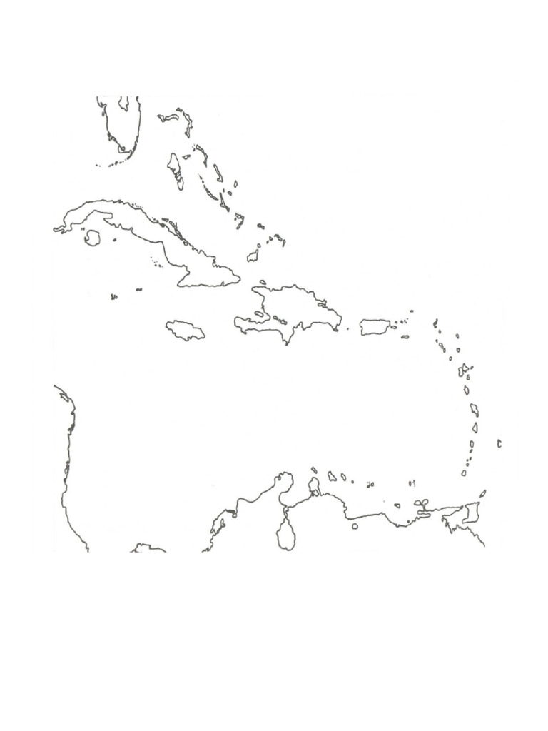 Mapa Del Mar Caribe | PDF