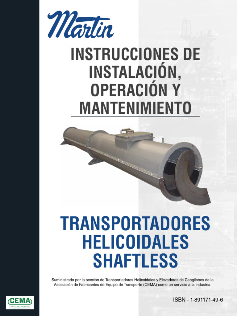 Instalación y Mantenimiento de Transportadores Helicoidales | PDF ...