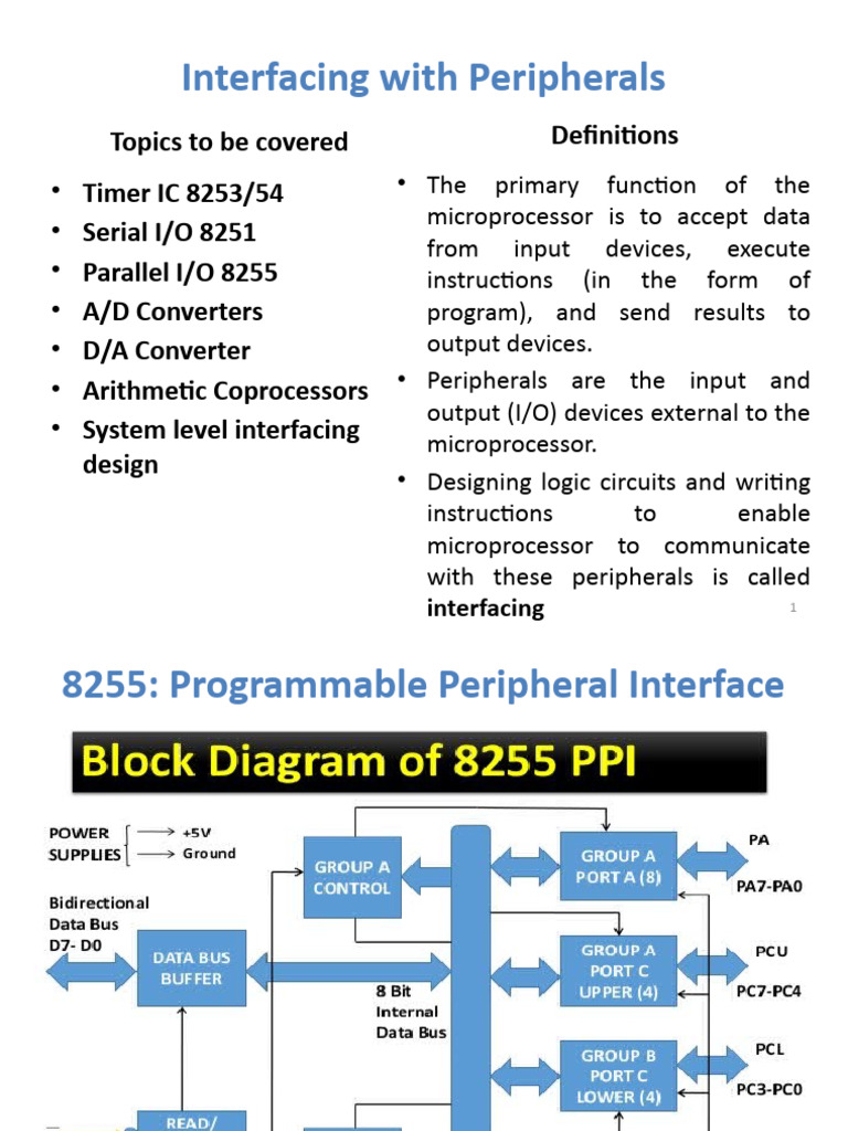 Interfacing With 8255 | PDF