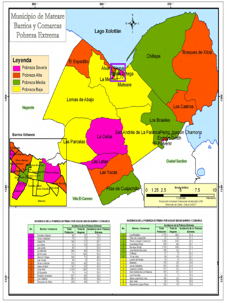 Mapa Comundads - Mateare | PDF