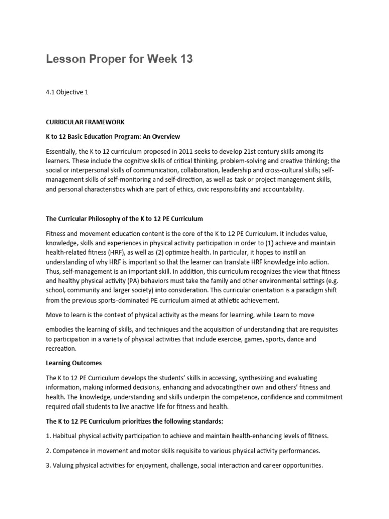 Finals Ped3 | PDF | Physical Education | Vocational Education