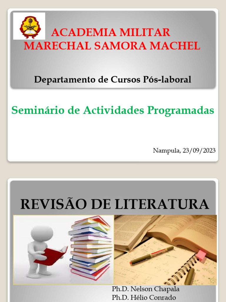 SemActivProg (Sessao - REV DE LIT - ) | PDF | Science