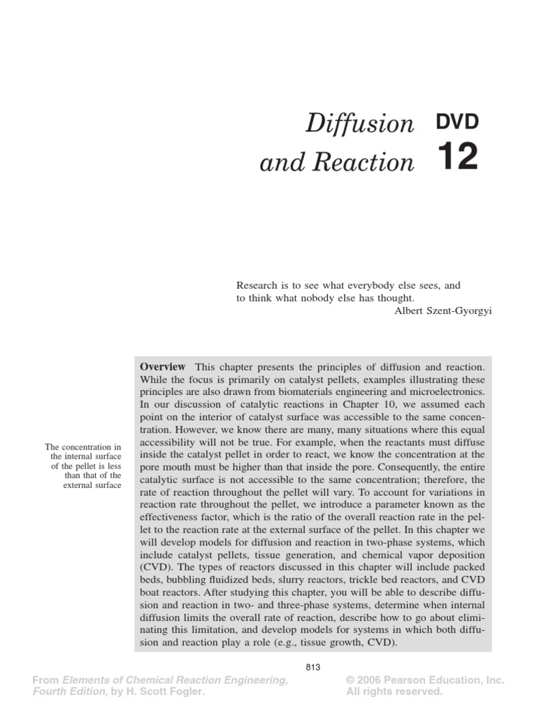 Diffusion and Reaction | PDF | Reaction Rate | Catalysis