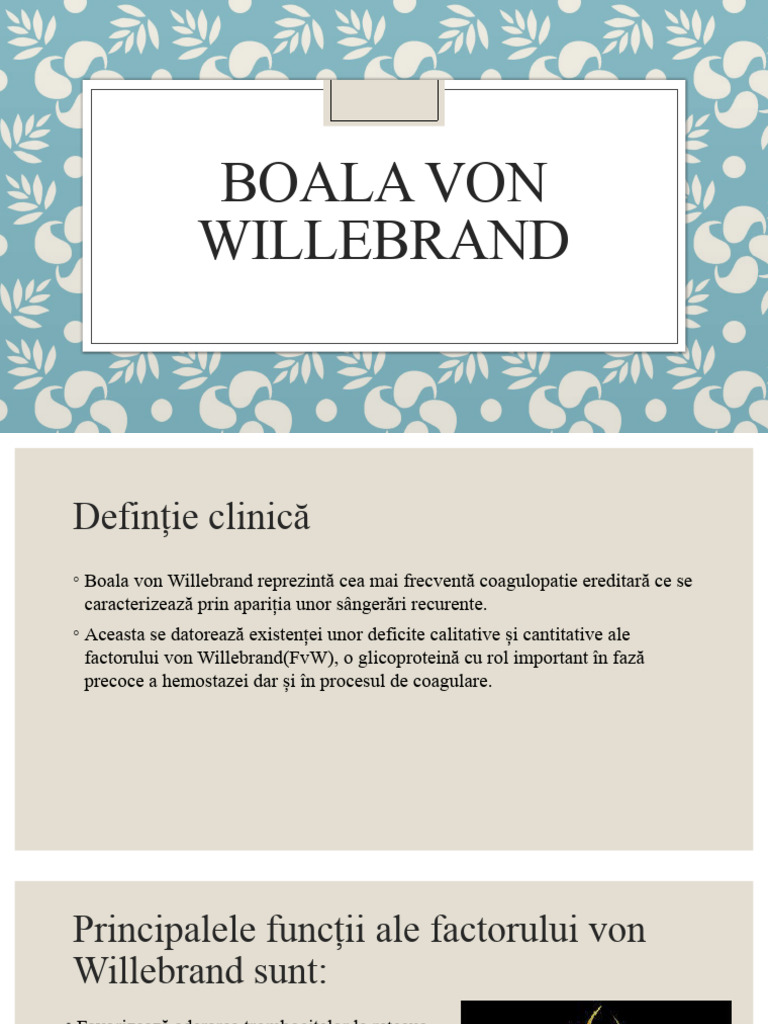 Boala Von Willebrand | PDF