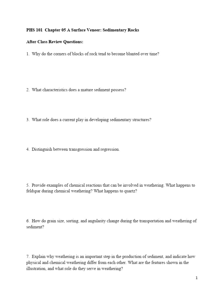 07 Chapter 05 A Surface Veneer Sedimentary Rocks Rocks After Class ...