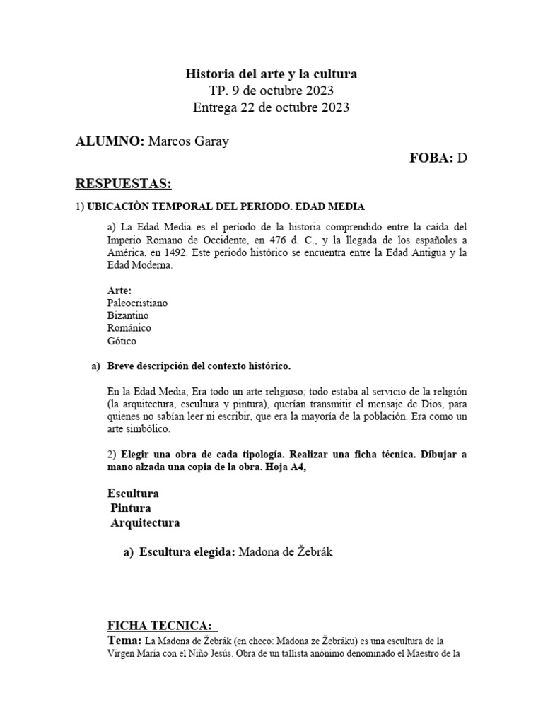 Tp Historia Del Arte 1 Pdf