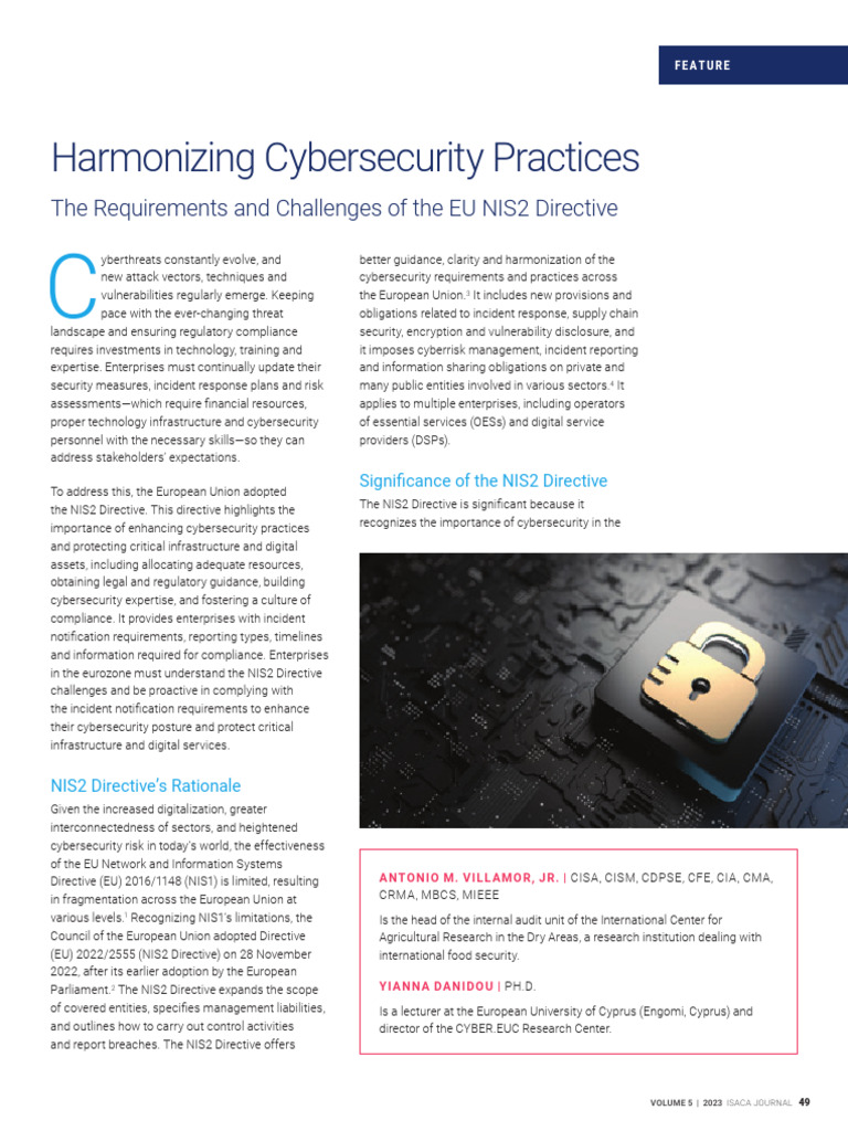 EU NIS2 Directive: Key Challenges | PDF | Computer Security | Security