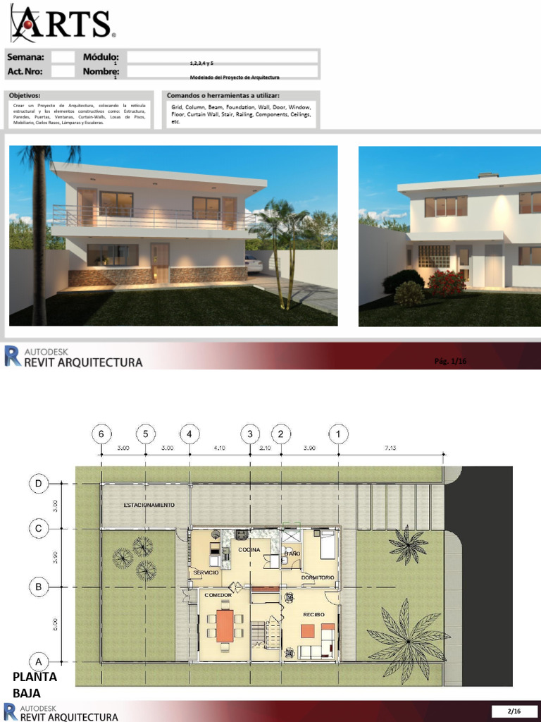 Act 1 Modelado Arquitectonico Revit | PDF | Zip (formato de archivo)