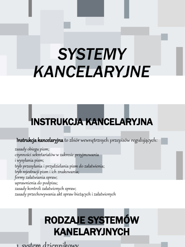 Prezentacja Praca Biurowa | PDF