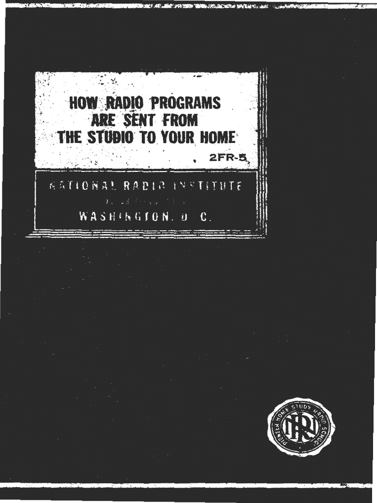 NRI Radio Course 02 - How Radio Programs Are Sent From The Studio To ...