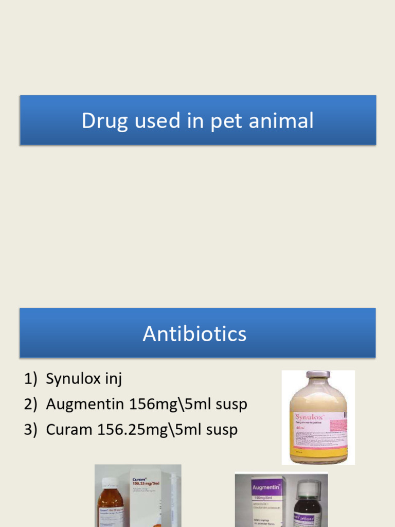 Veterinary Drug Formulary Overview | PDF | Vaccines | Chemistry