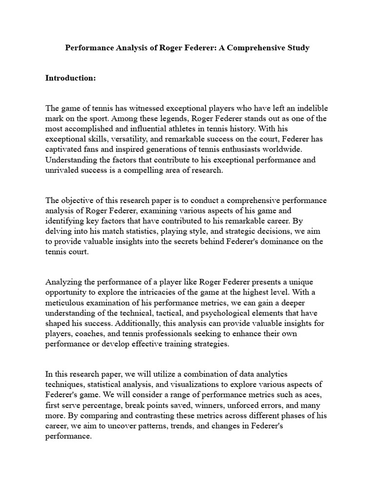 Dsbda Mini Project Roger Federer | PDF | Statistics | Qualitative Research