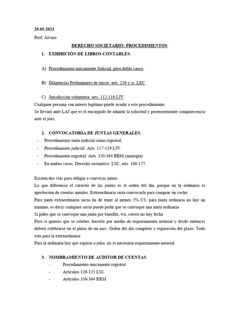 Derecho Societario | PDF Derecho Societario | PDF