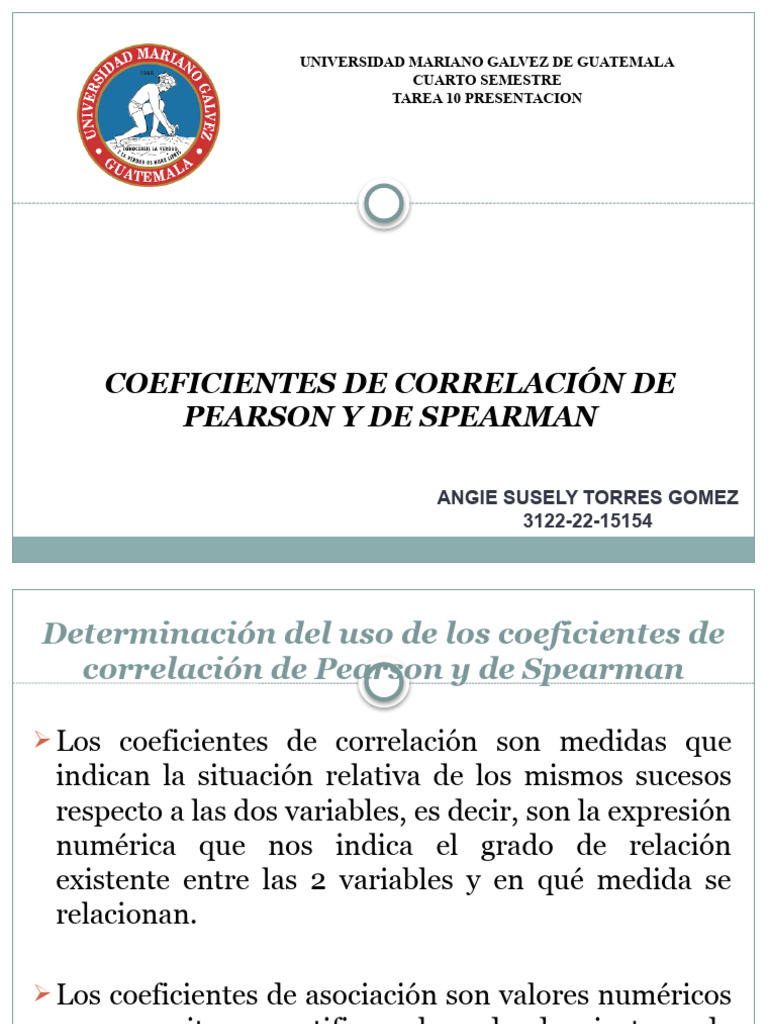 Dokumen - Tips Coeficiente de Pearson y Spearman 59078f9cb6260 | PDF | Coeficiente de ...